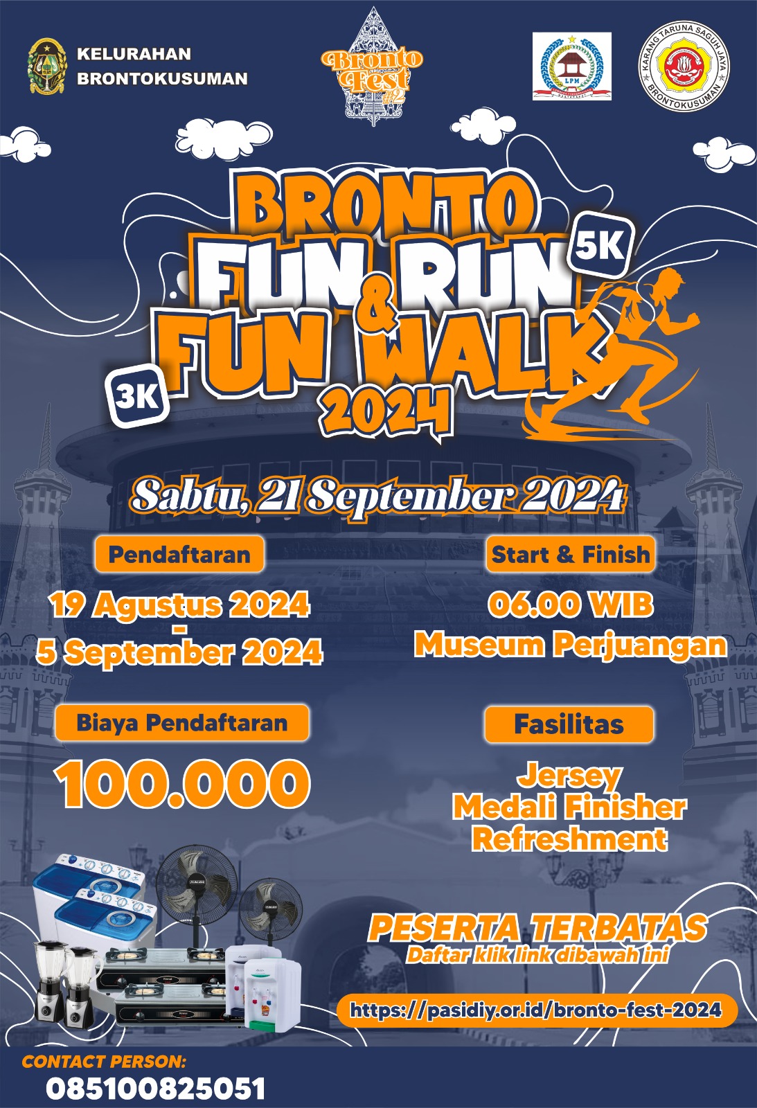 Bronto Fest 2024 | Fun Run 5K & Fun Walk 3K | PASI DIY